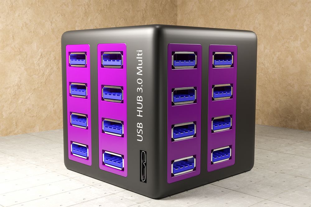 USB Hub 3.0 Multi Foto & Bild | rendering, stillleben objekte, fotos ...