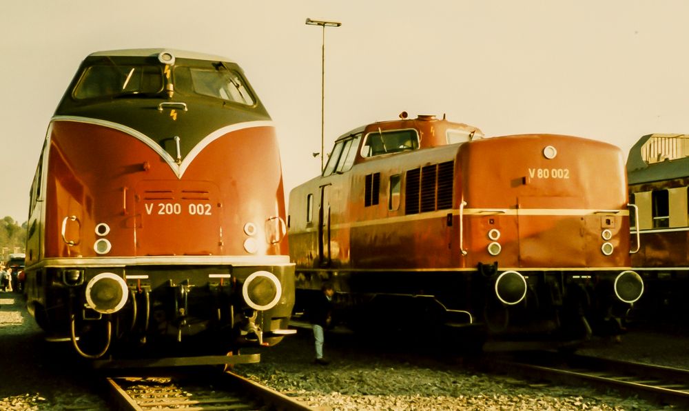 V200 002 + V80 002 Foto & Bild | historische eisenbahnen, dampf ...