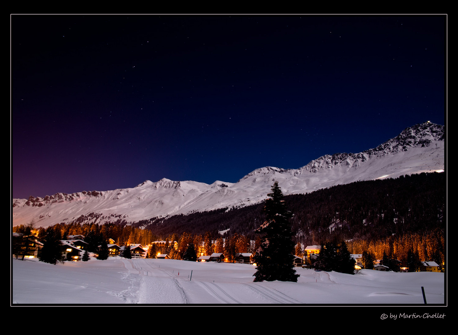 valbella by night Foto & Bild | jahreszeiten, winter, nacht und sterne ...