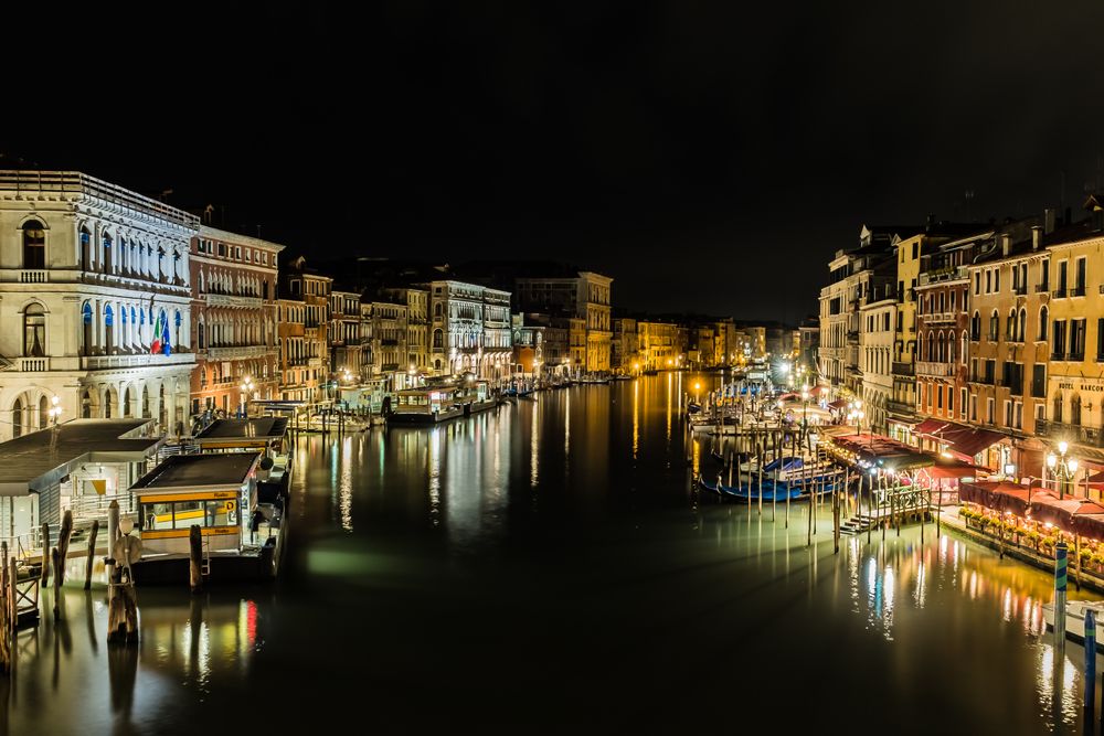 Venedig, Canal Grande in der Nacht Foto & Bild | italy, world, wasser Bilder auf fotocommunity