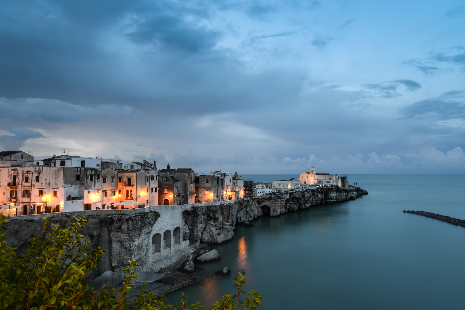 Vieste bei Nacht Foto & Bild | europe, italy, vatican city, s marino ...