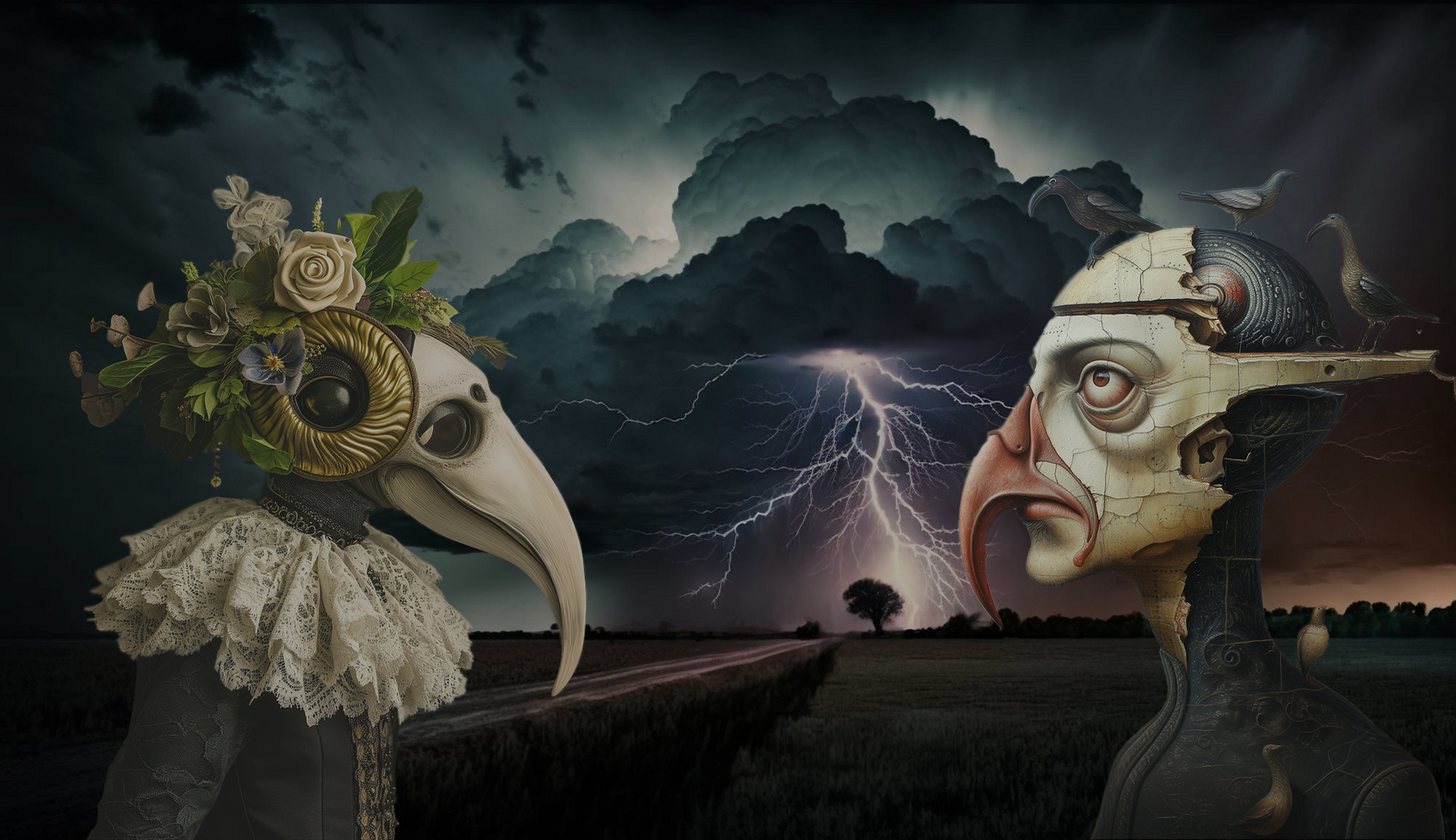 vogelhochzeit Foto & Bild | ki - montagen, ki Bilder auf fotocommunity