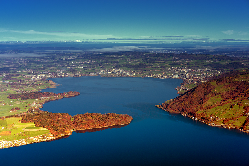 Vogelperspektive Zugersee Foto & Bild | natur, see, weite Bilder auf ...