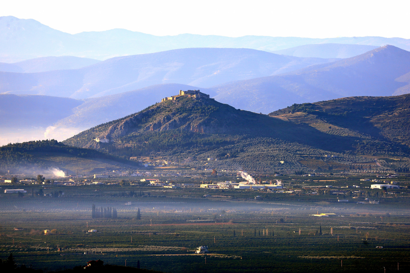 Von Mykene über die Burg Larissa, den Golf von Argos, Nauplia, Tripolis ...