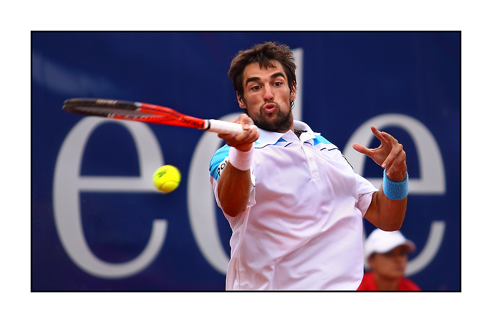 Vorhand-Impression Jeremy Chardy Foto & Bild | sport, tennis, motive ...