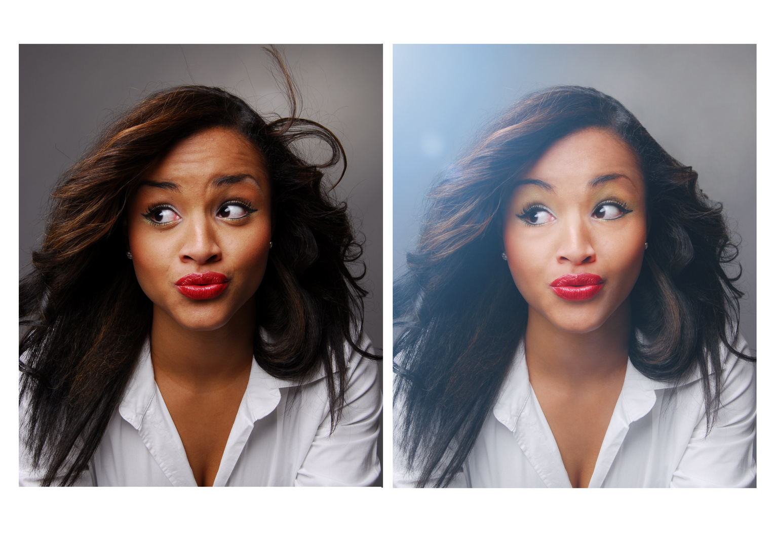 Vorher/Nachher Foto & Bild | bearbeitungs - techniken, portrait, frau Bilder auf fotocommunity