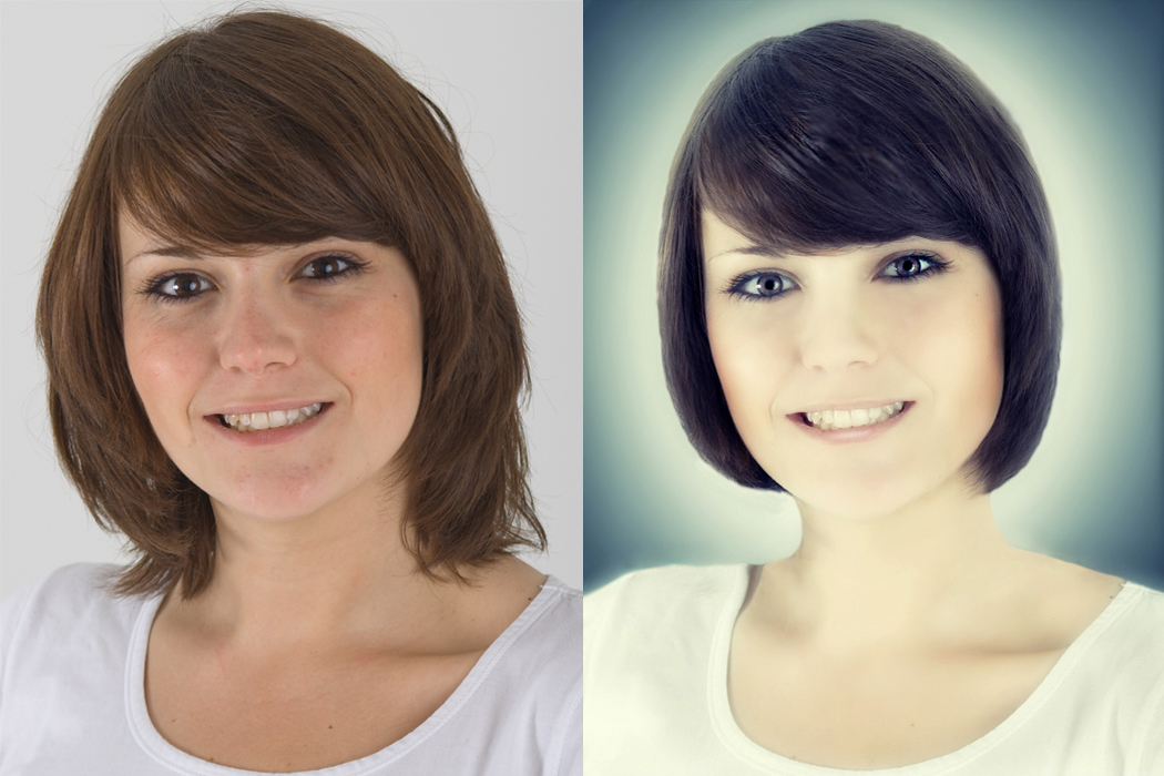 Vorher/Nachher Foto & Bild | portrait- retusche, bearbeitungs - techniken, frau Bilder auf ...