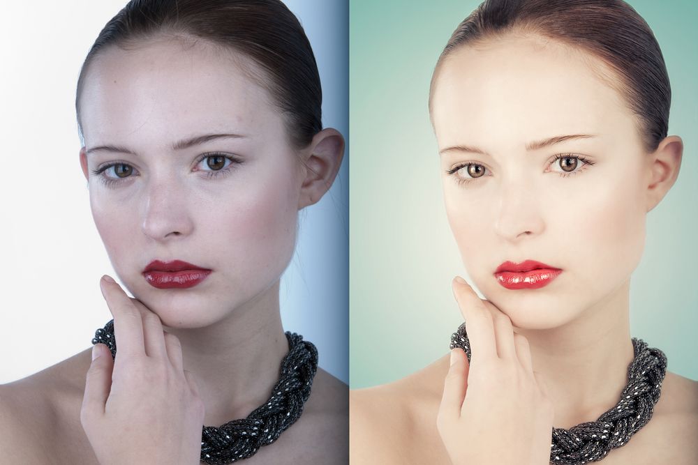 Vorher/Nachher Foto & Bild | portrait- retusche, bearbeitungs - techniken, frau Bilder auf ...
