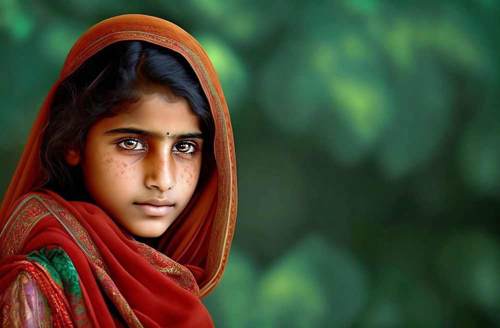 Vorlage ist das berühmte Foto von Steve McCurry KI-generiert. Foto & Bild | outdoor, portrait ...
