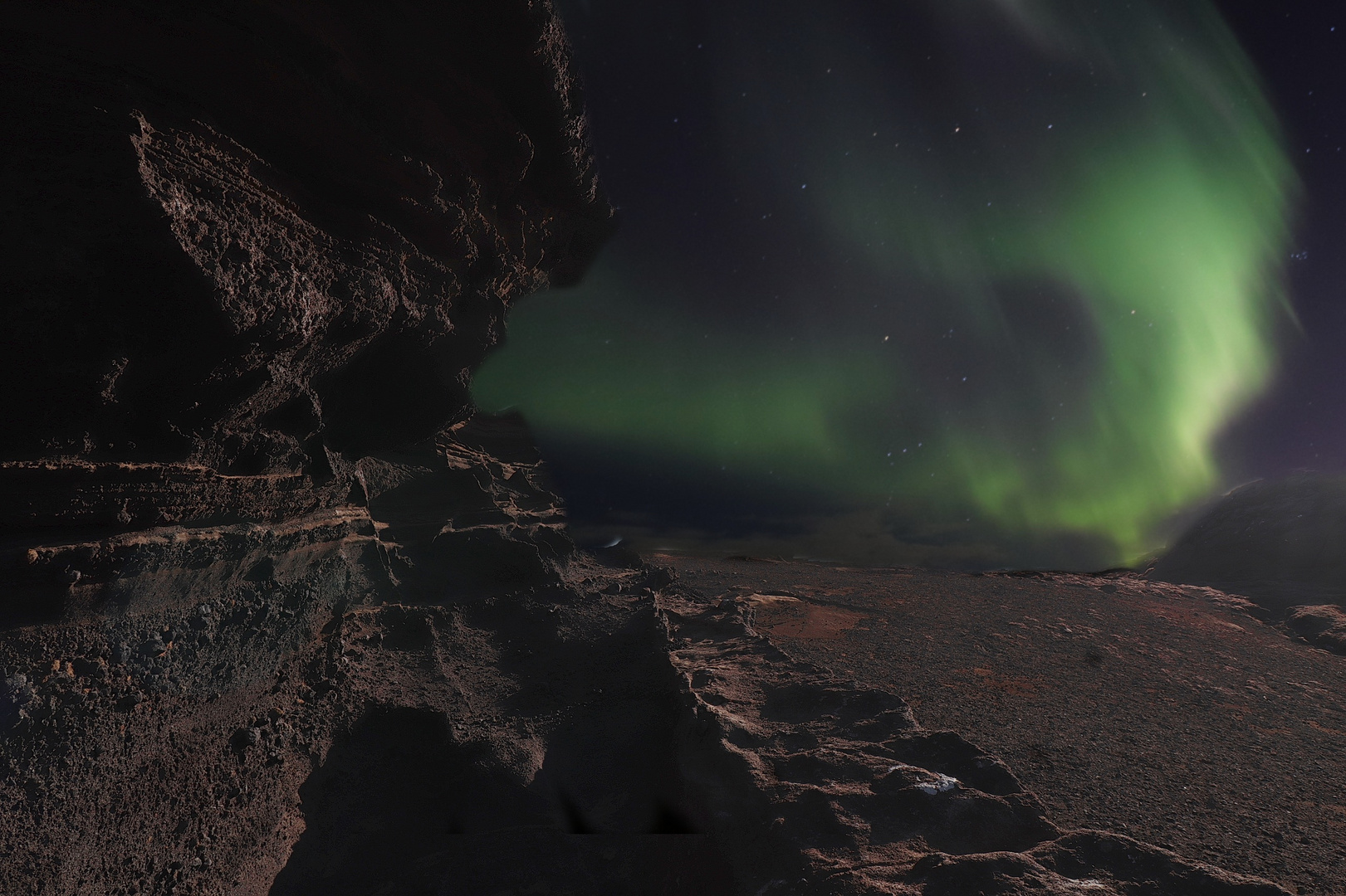 Vulkan Stein Island Foto & Bild | polarlichter nordlicht vulkan island ...