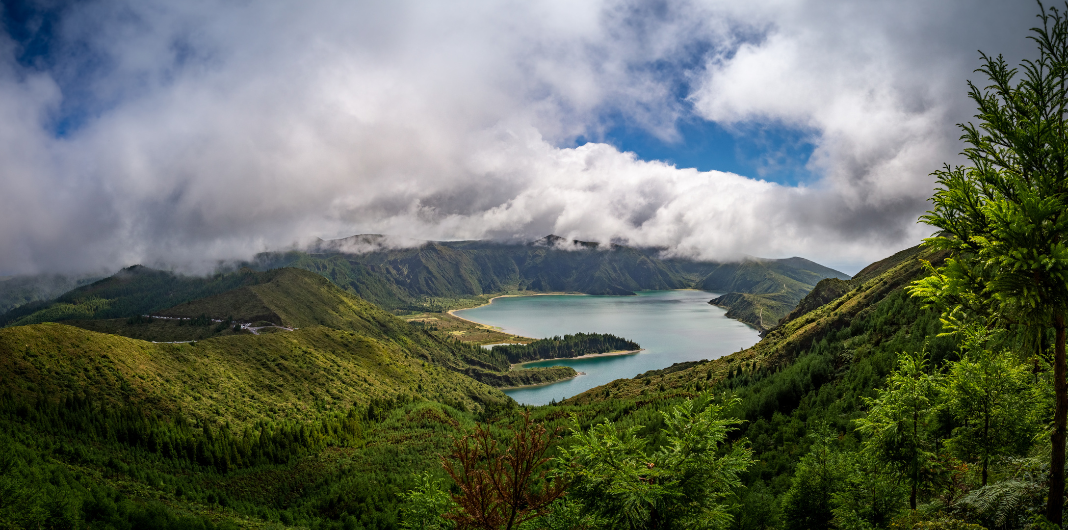 Vulkansee Lagoa do Fogo auf Sao Miguel (Azoren/Portugal) Foto & Bild ...