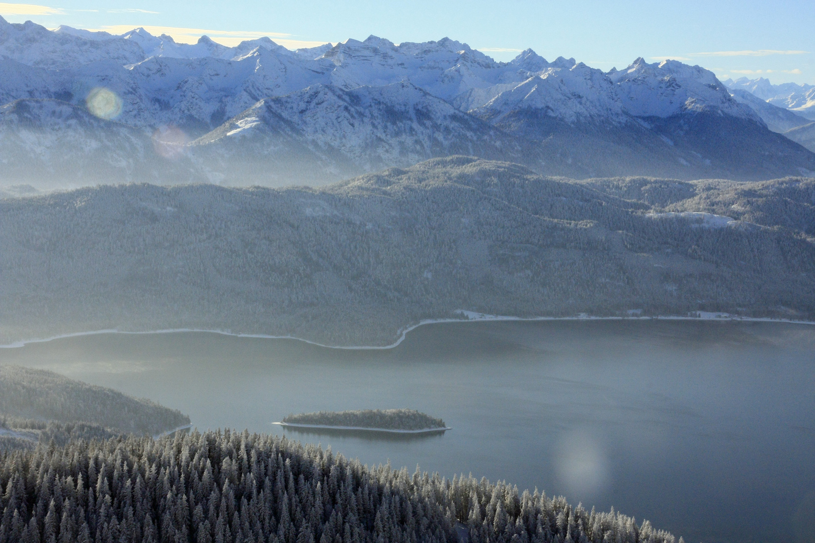 Walchensee im Winterkleid Foto & Bild | landschaft, berge, bergseen ...