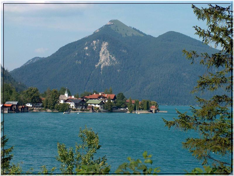 Walchensee mit Jochberg Foto & Bild | landschaft, bach, fluss & see, see, teich & tümpel Bilder ...