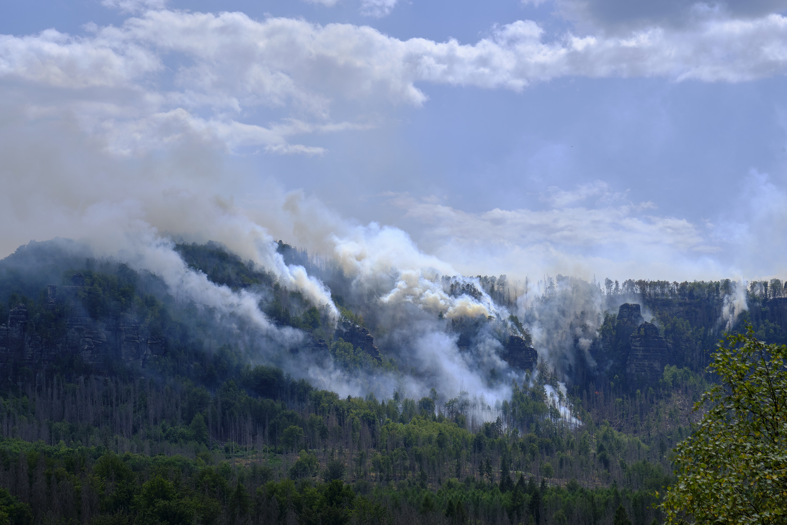 Waldbrand Foto & Bild | deutschland, europe, sachsen Bilder auf ...