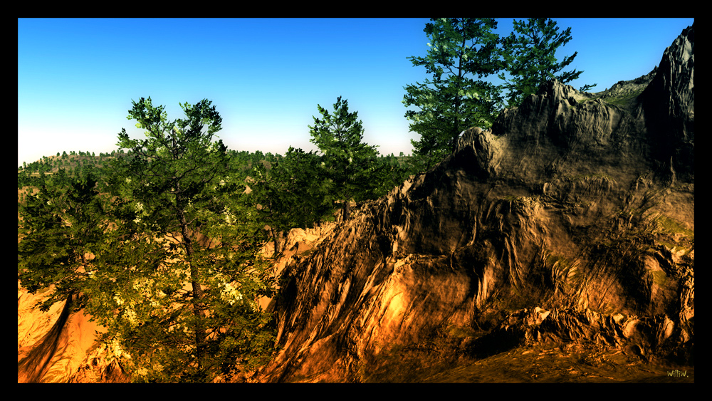 Waldstück Foto & Bild | rendering, landschaftsrendering, digiart Bilder auf fotocommunity