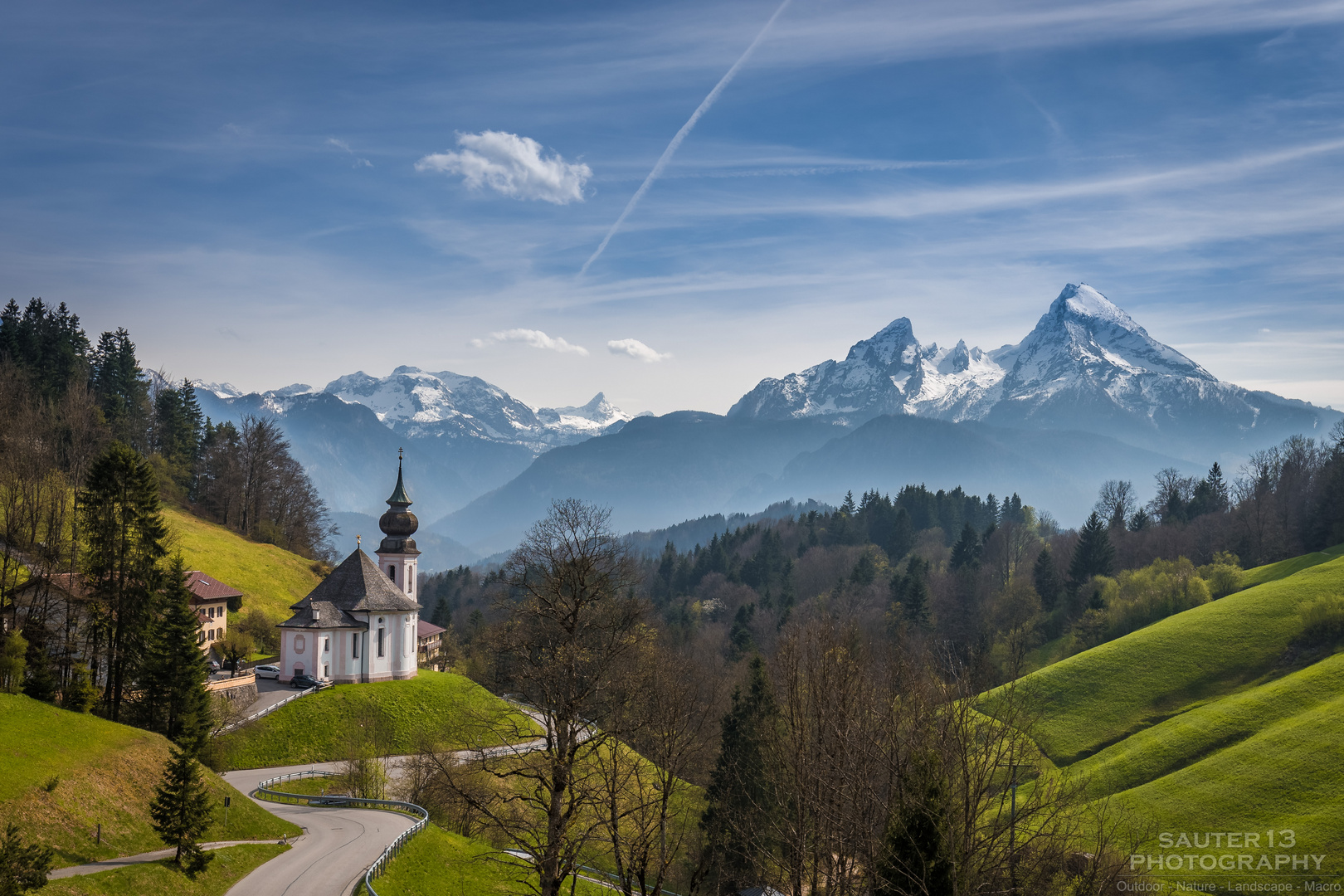 Wallfahrtskirche Maria Gern Foto & Bild | landschaft, berge, sonne ...