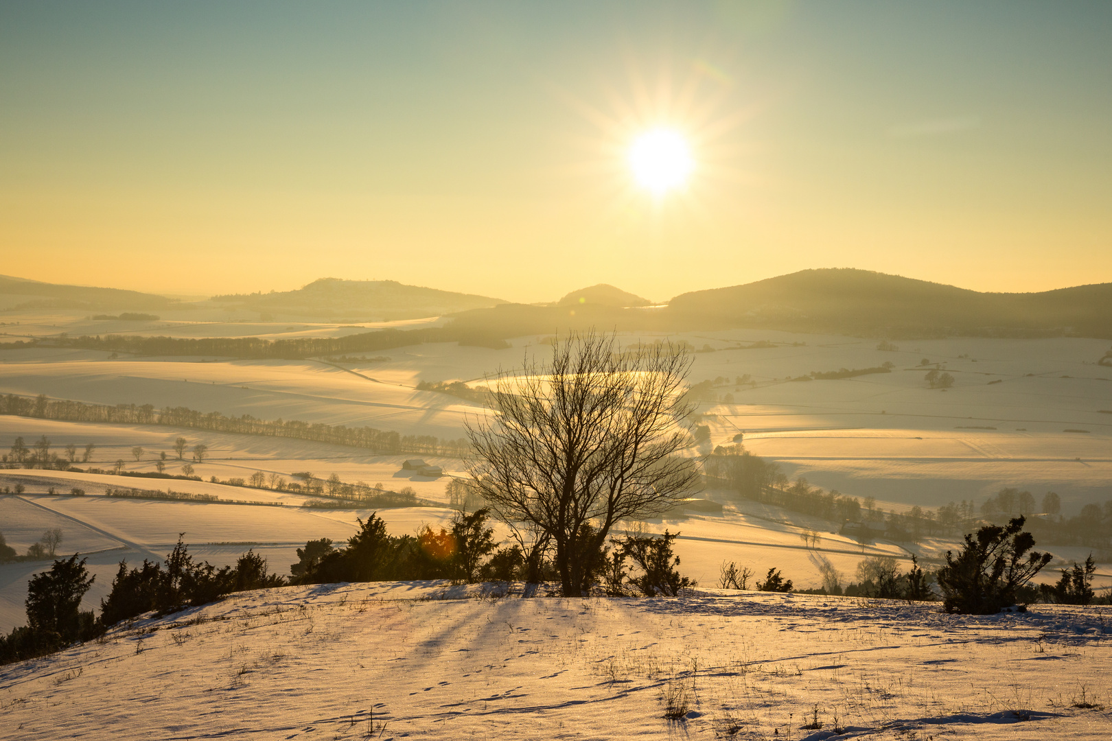Warme Wintersonne am Hohen Dörnberg Foto & Bild | landschaft, jahreszeiten, winter Bilder auf ...