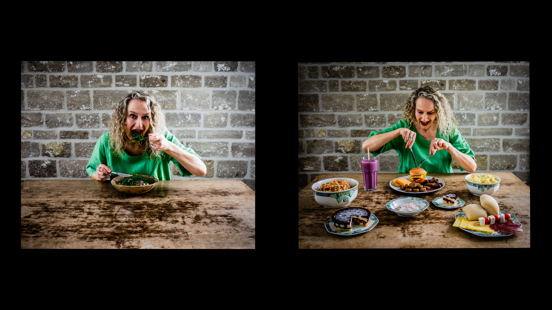 Was alle denken, was Veganer essen vs. was wir wirklich essen Foto ...