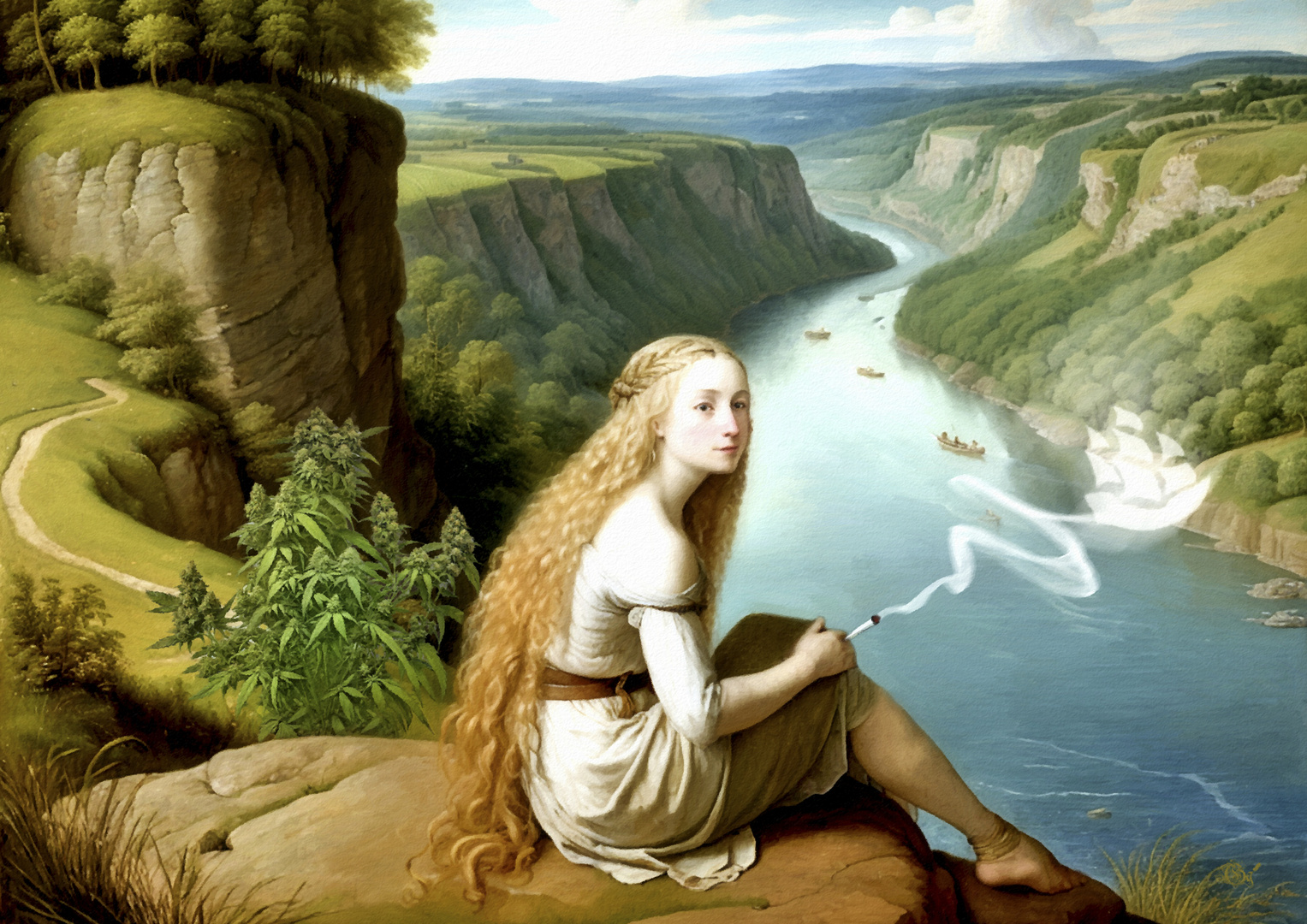 Was hat Loreley eigentlich den ganzen Tag allein auf dem Felsen gemacht? Foto & Bild | surreal ...