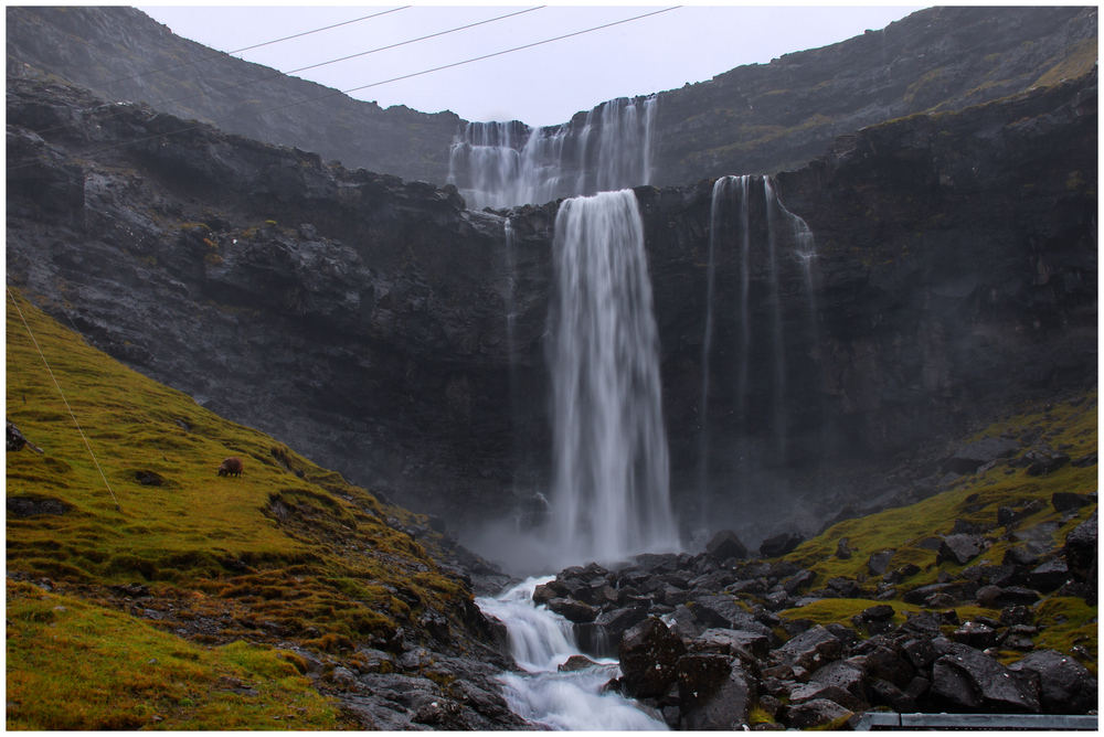 Wasserfall Fossá Foto & Bild | europe, scandinavia, faroe islands ...