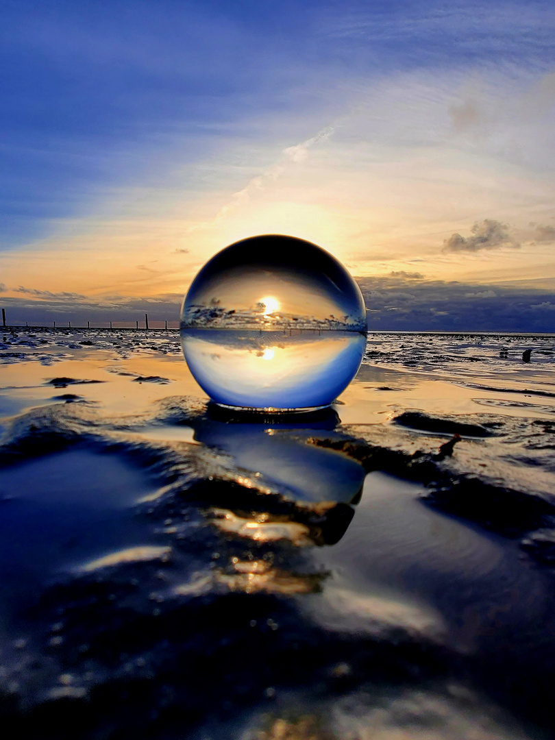 Watt´n Kugel Foto & Bild | sonnenuntergänge, projekte, himmel ...