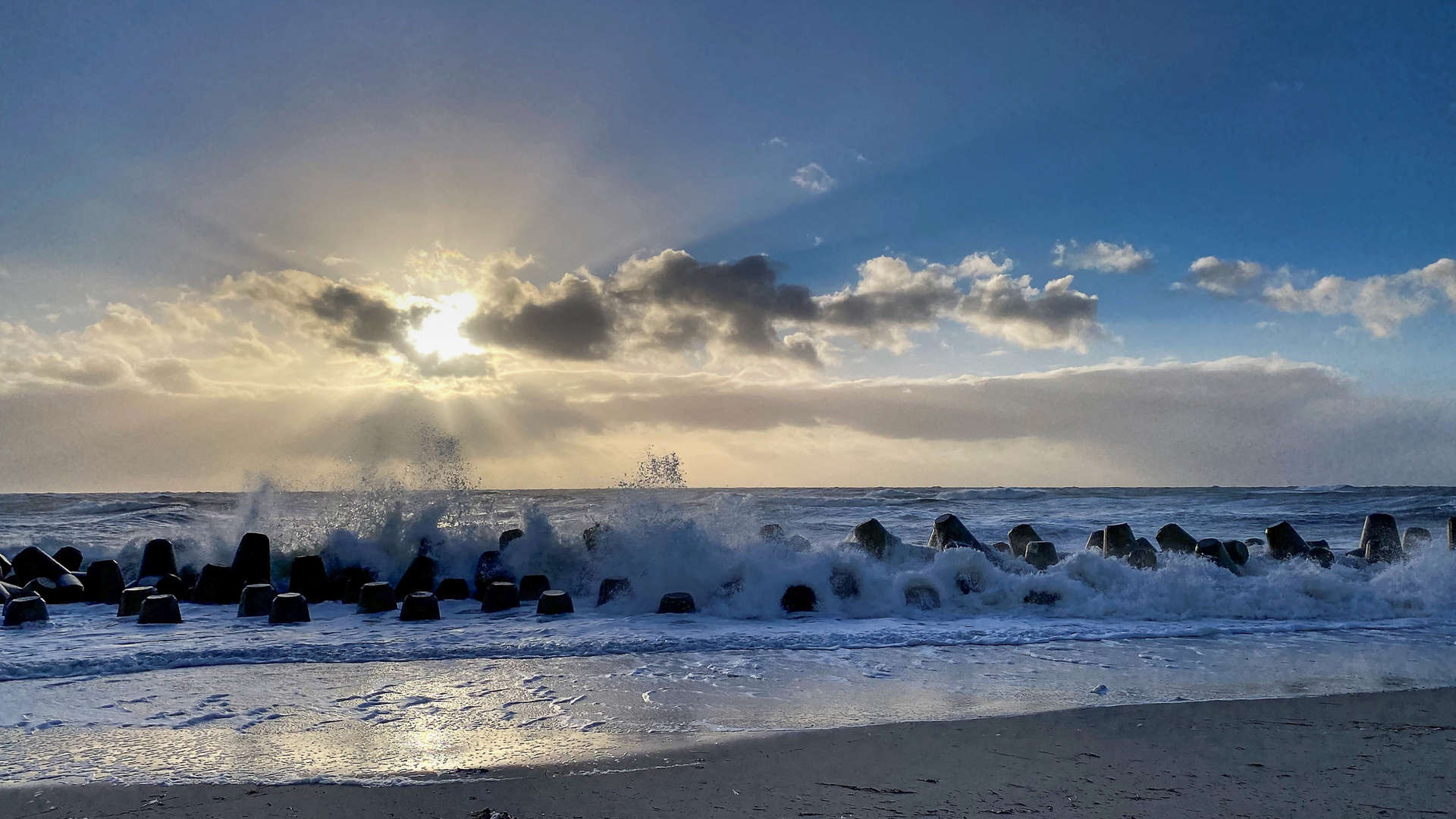 Wave Breaker Foto & Bild | beach, nature, sunset Bilder auf fotocommunity