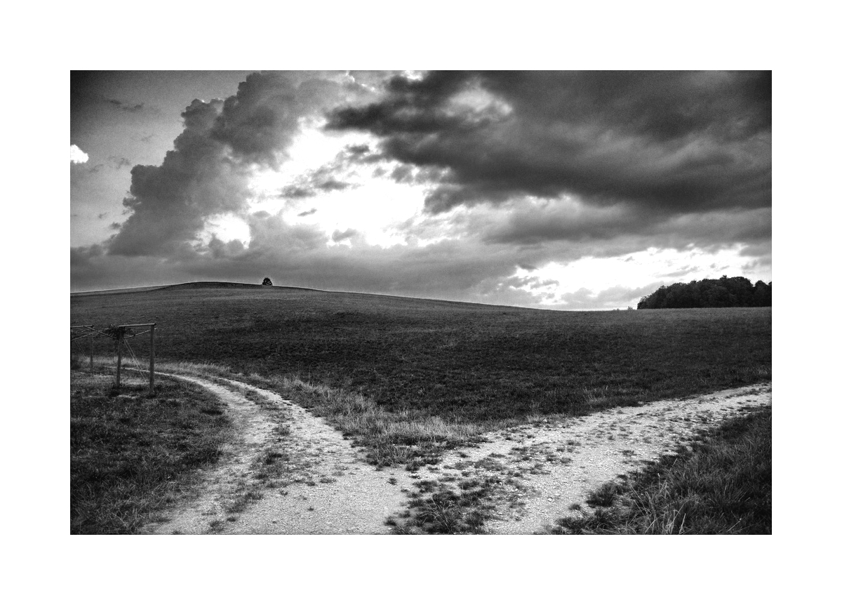 Weggabelung Foto & Bild | monochrom, bearbeitungs - techniken, unveröffentlicht Bilder auf ...