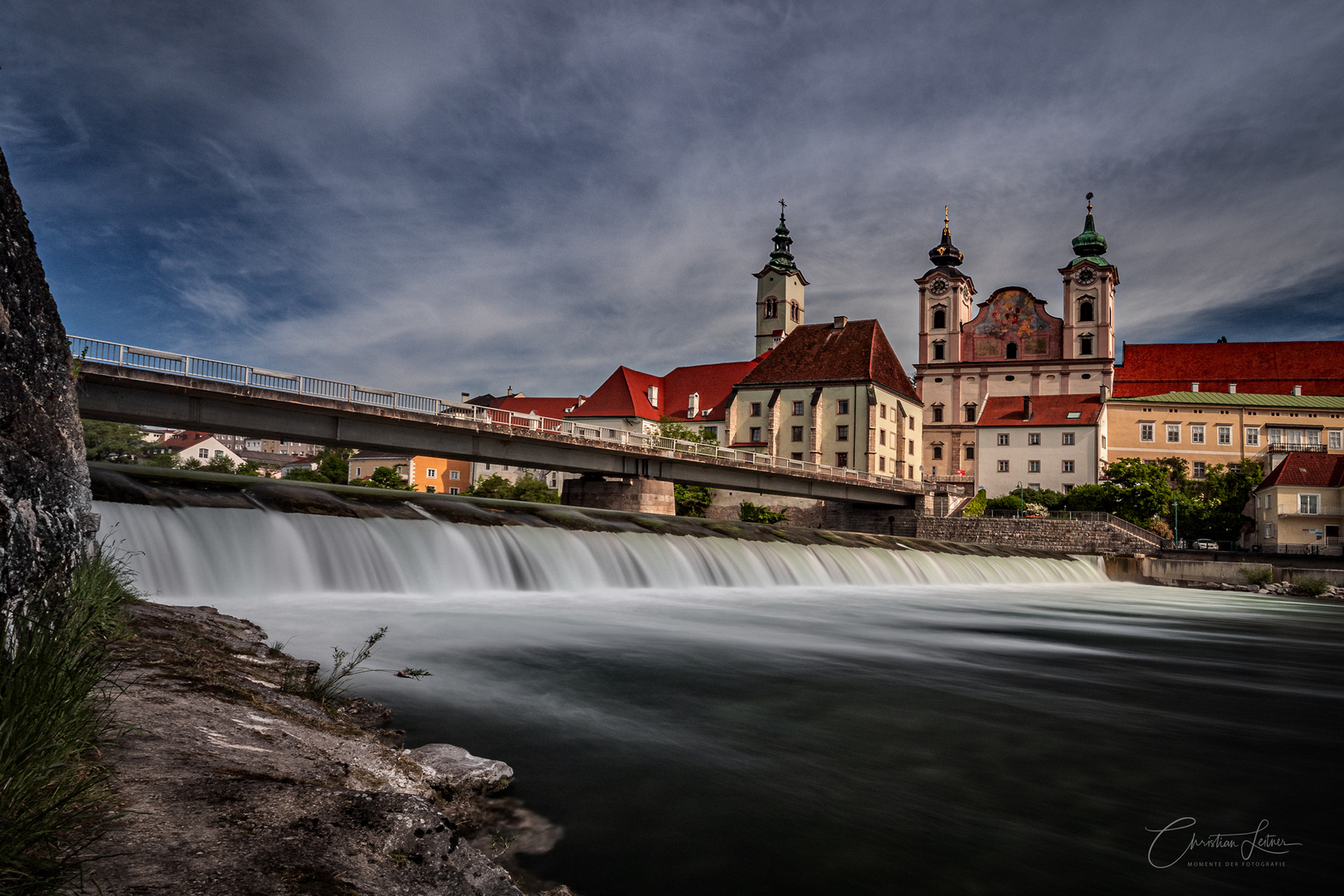 Wehr in der Steyr Foto & Bild | fotos, world, himmel Bilder auf ...