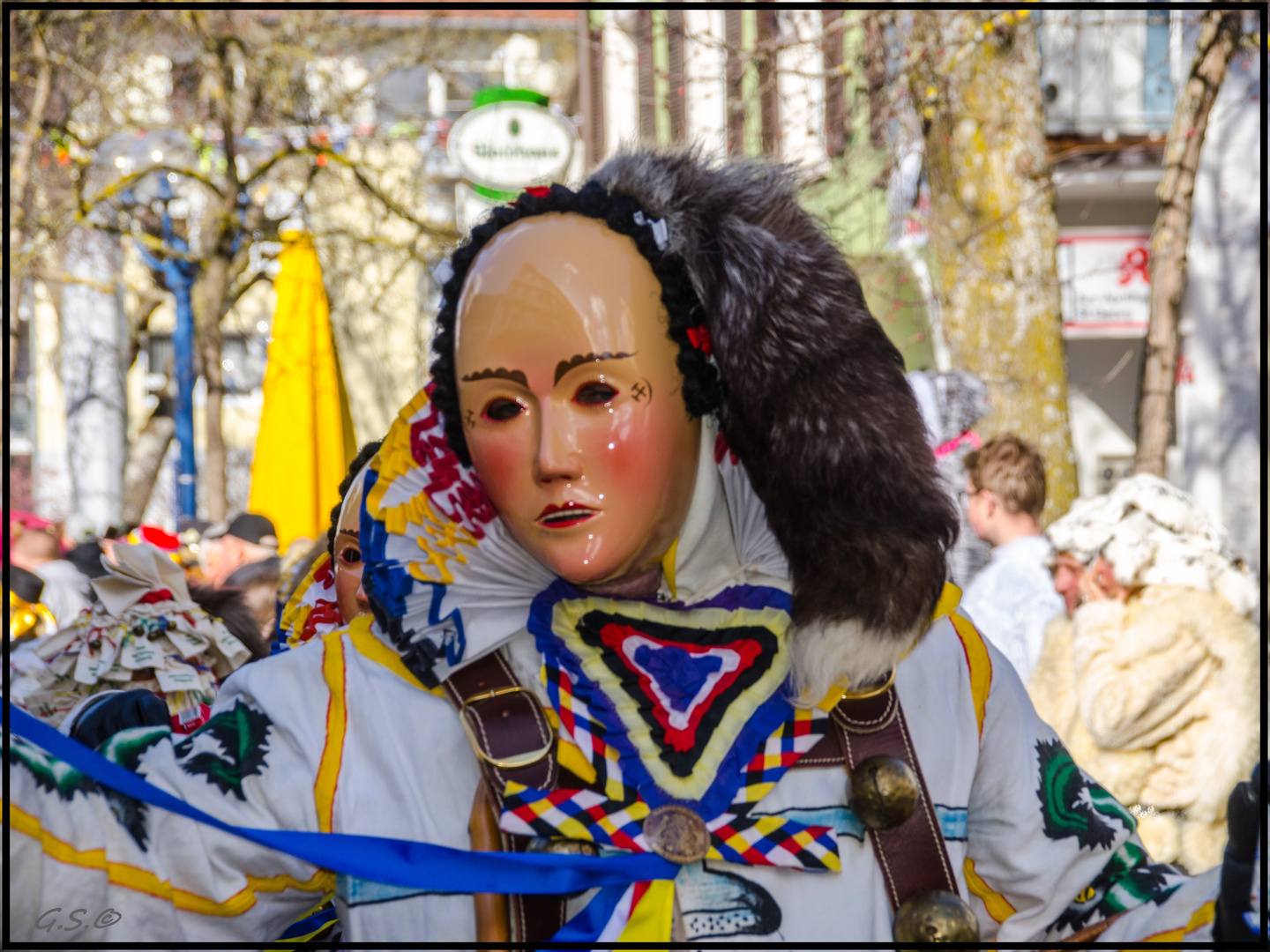 Weisser Narr beim Umzug In Bad Dürrheim Foto & Bild | kunstfotografie ...