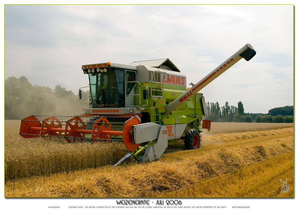 Weizenernte - Juli 2006 (2) Foto & Bild | landschaft, Äcker, felder ...