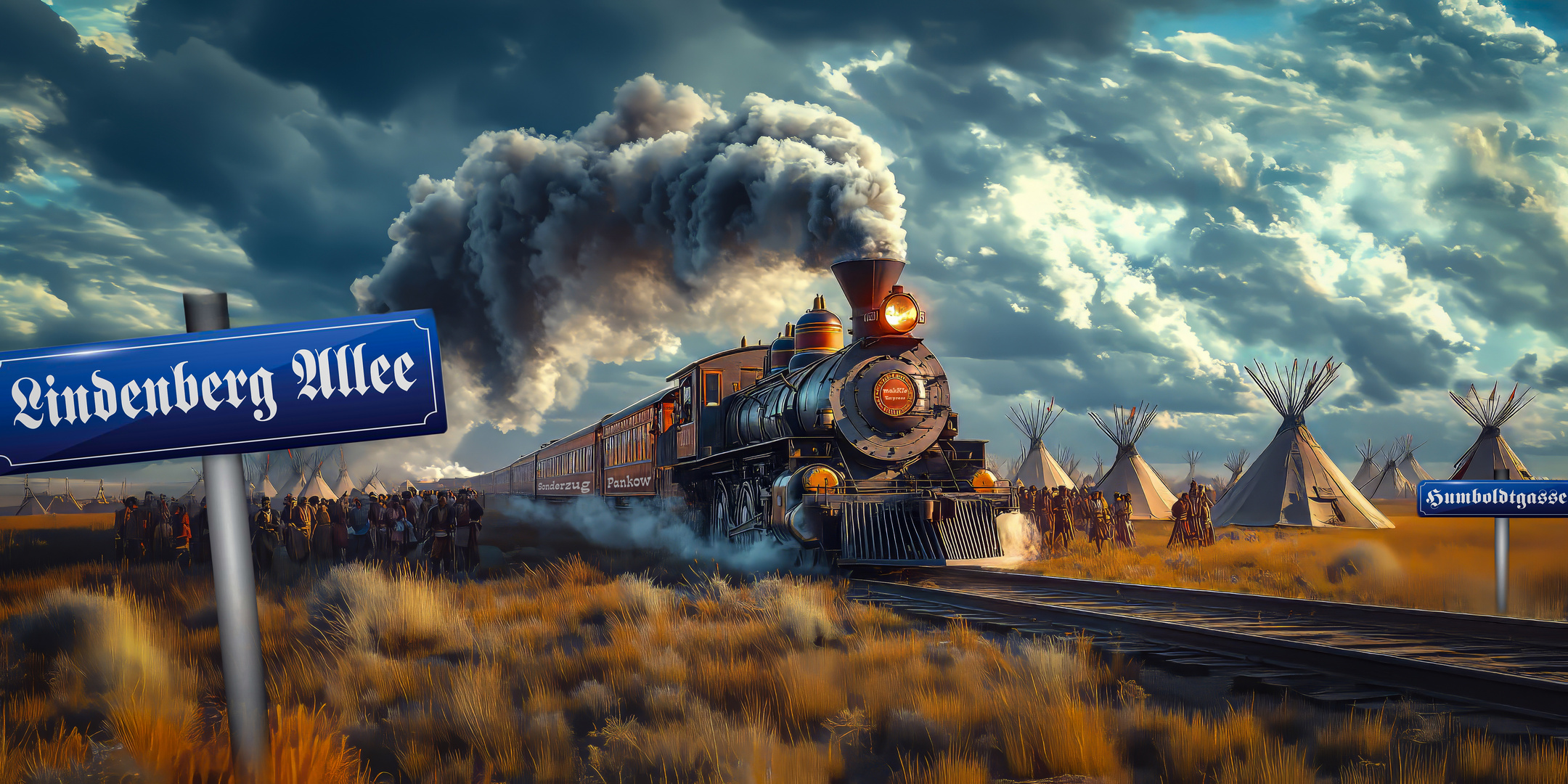 Wenn Züge in die falsche Richtung fahren Foto & Bild | ki - montagen, ki - menschen, ki ...