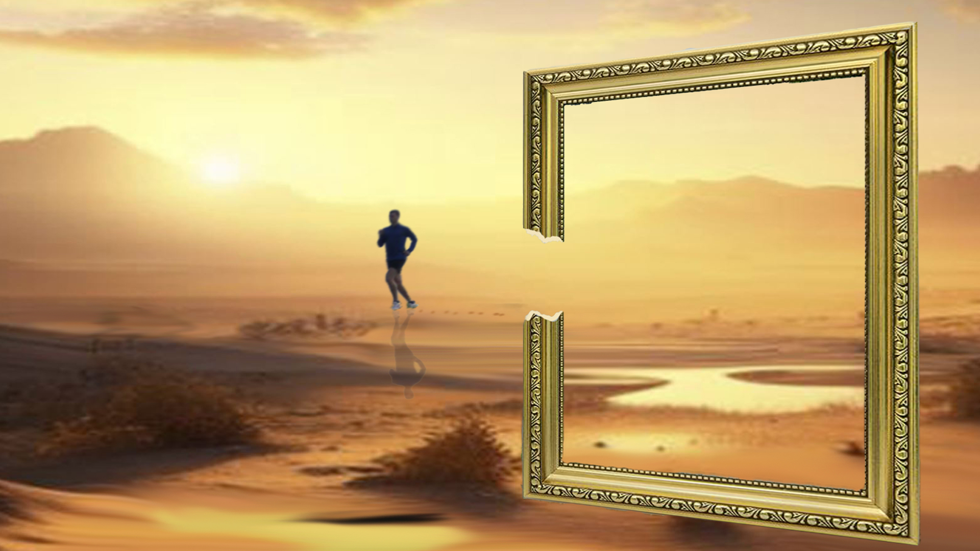 Wer sich aus dem Rahmen befreit , hat mehr Platz Foto & Bild | fotomontage, fantasy mystery ...