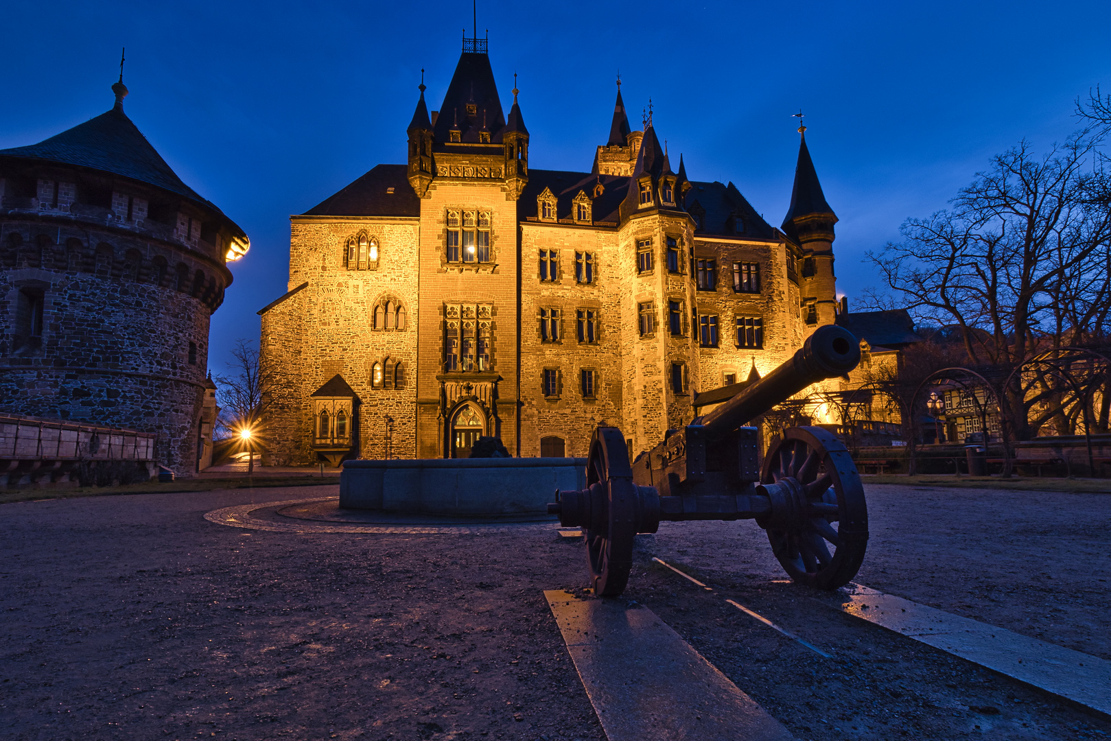 Wernigerode - Schloss zur blauen Stunde 3 Foto & Bild | deutschland ...
