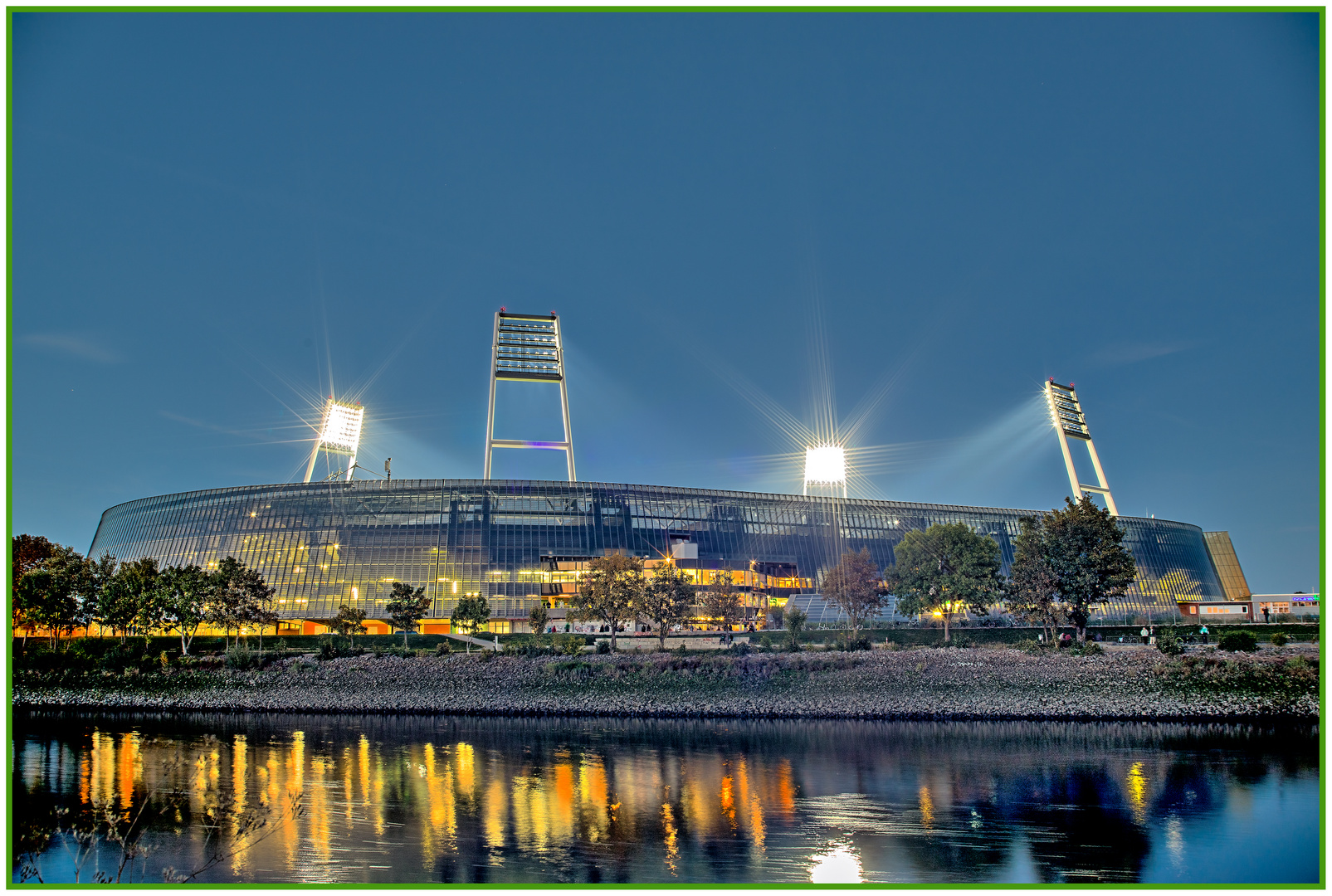 Weserstadion Foto & Bild | architektur, architektur bei nacht ...