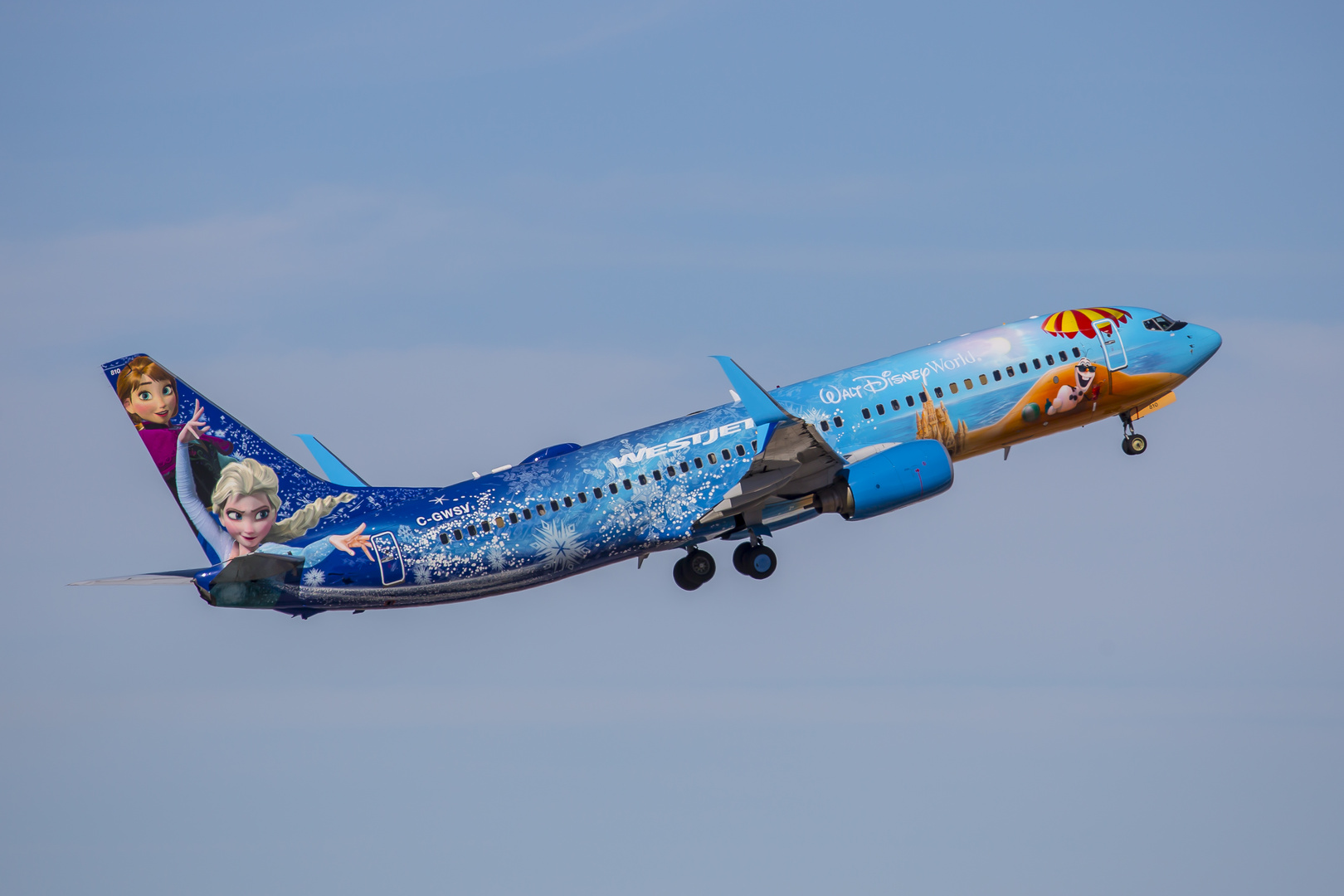 Westjet (Disney's Frozen Livery) Foto & Bild | flugzeug, flughafen ...