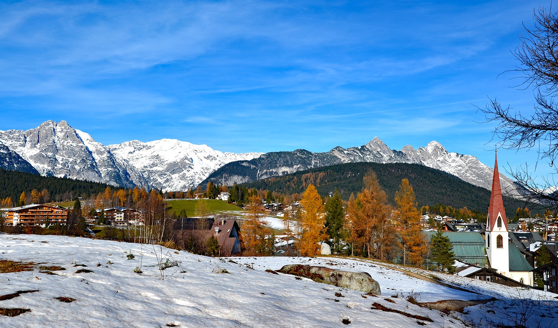 Wetterstein Gebirge Foto & Bild | world, bäume, schnee Bilder auf ...