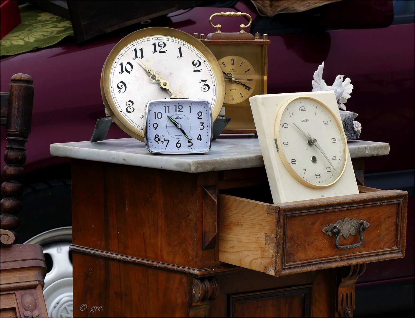 Wie dazumal - alte Uhren Foto & Bild | damals, flohmarkt, früher Bilder ...