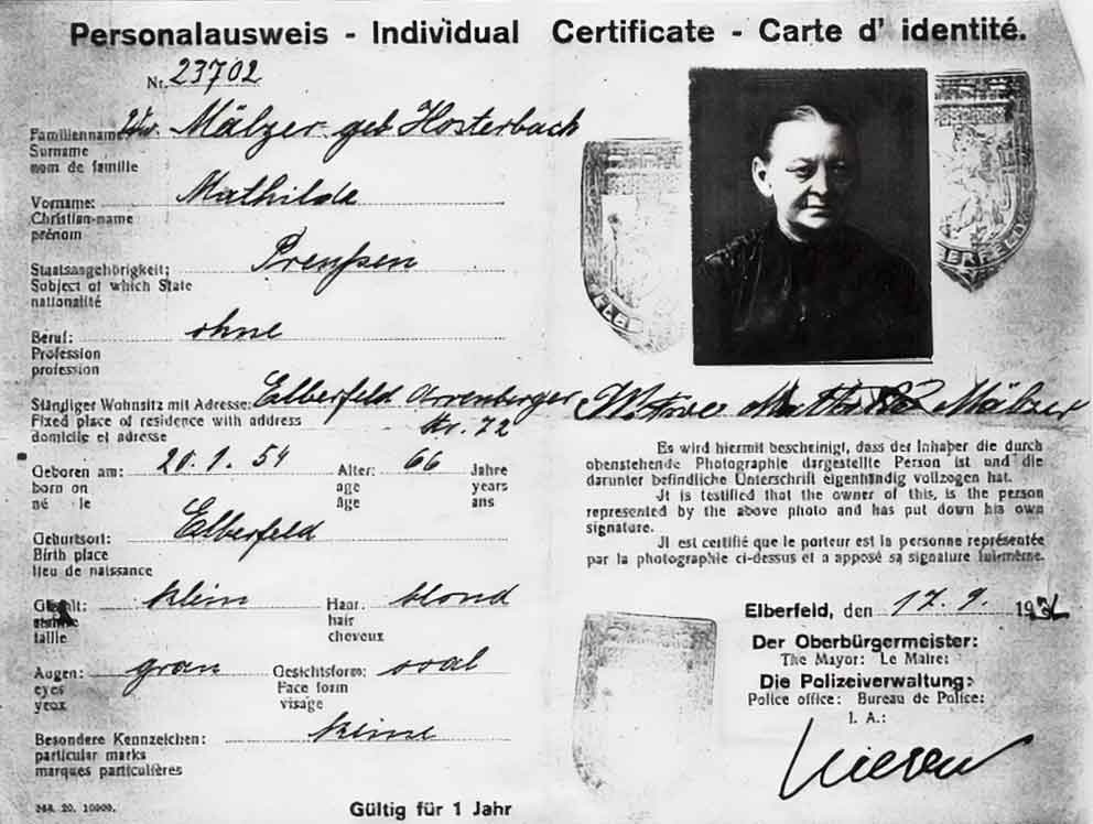 wie dazumal - ausweis meiner urgroßmutter Foto & Bild | spezial ...