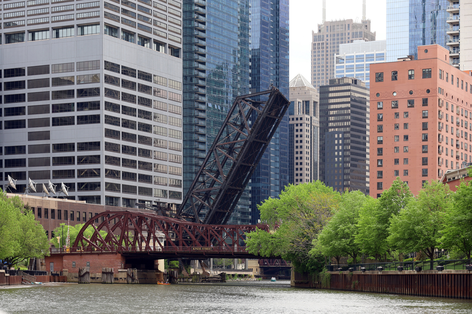 Wie Dazumal: Kinzie Street Railroad Bridge in Chicago Foto & Bild | usa ...