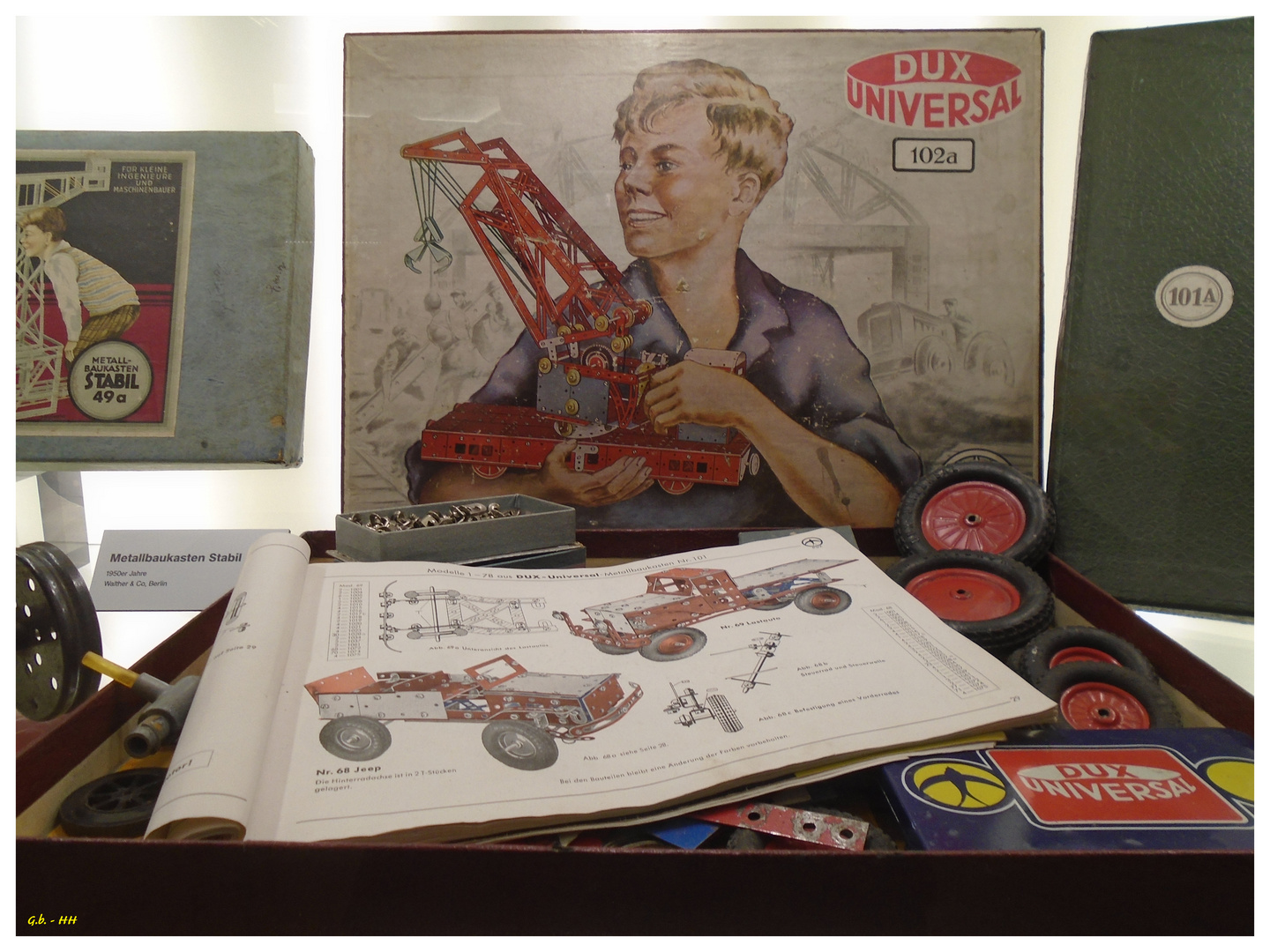 wie dazumal.....Dux Universal Metallbaukasten 102a.... Foto & Bild ...