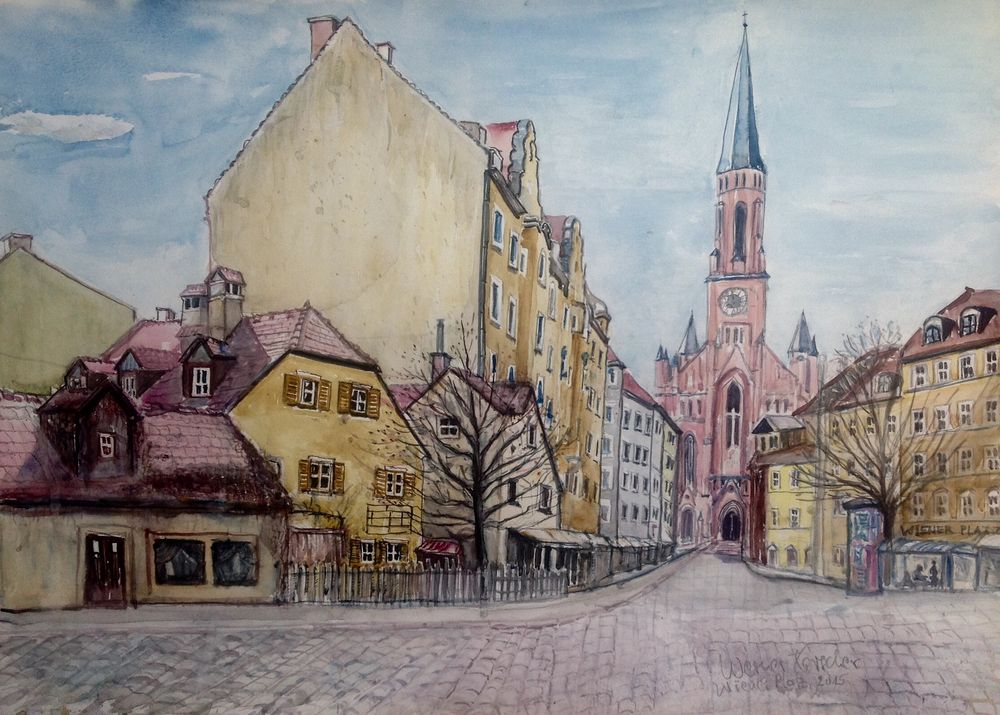 Wiener Platz, München Foto & Bild | kunstfotografie & kultur, gemälde ...