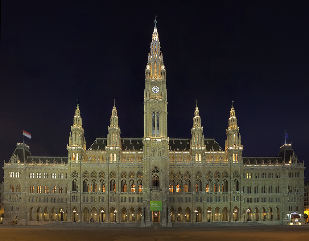 Wiener Rathaus Foto & Bild | panorama, techniken, aufnahme-techniken ...