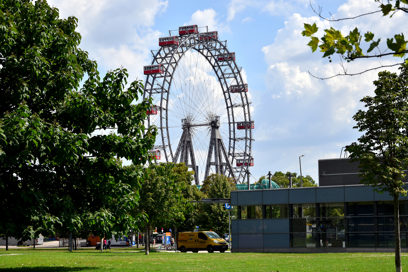 Wiener Riesenrad Foto & Bild | architektur, stahlbau, natur Bilder auf ...
