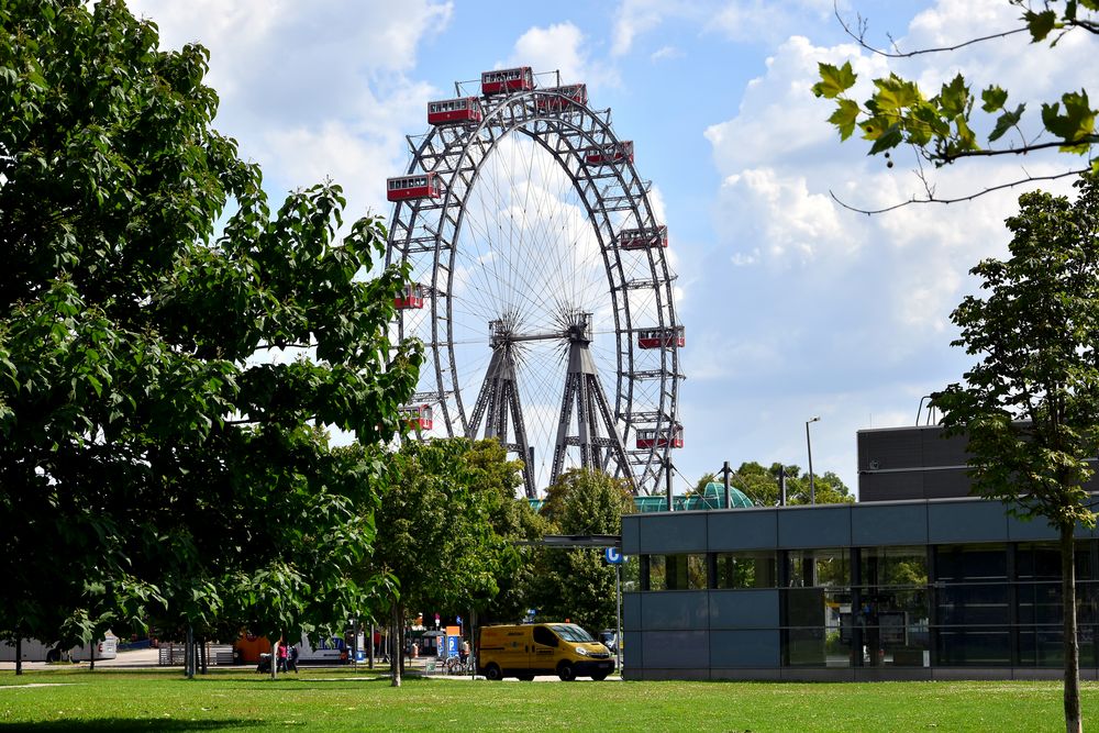 Wiener Riesenrad Foto & Bild | architektur, stahlbau, natur Bilder auf ...