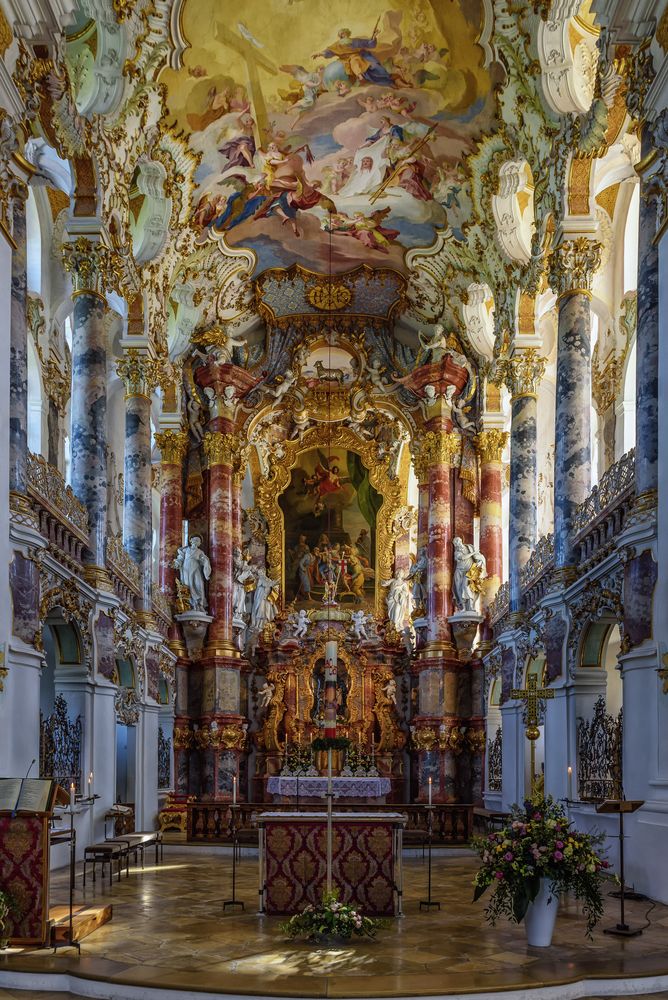 Wieskirche - Wallfahrtskirche zum Gegeißelten Heiland auf der Wies Foto ...