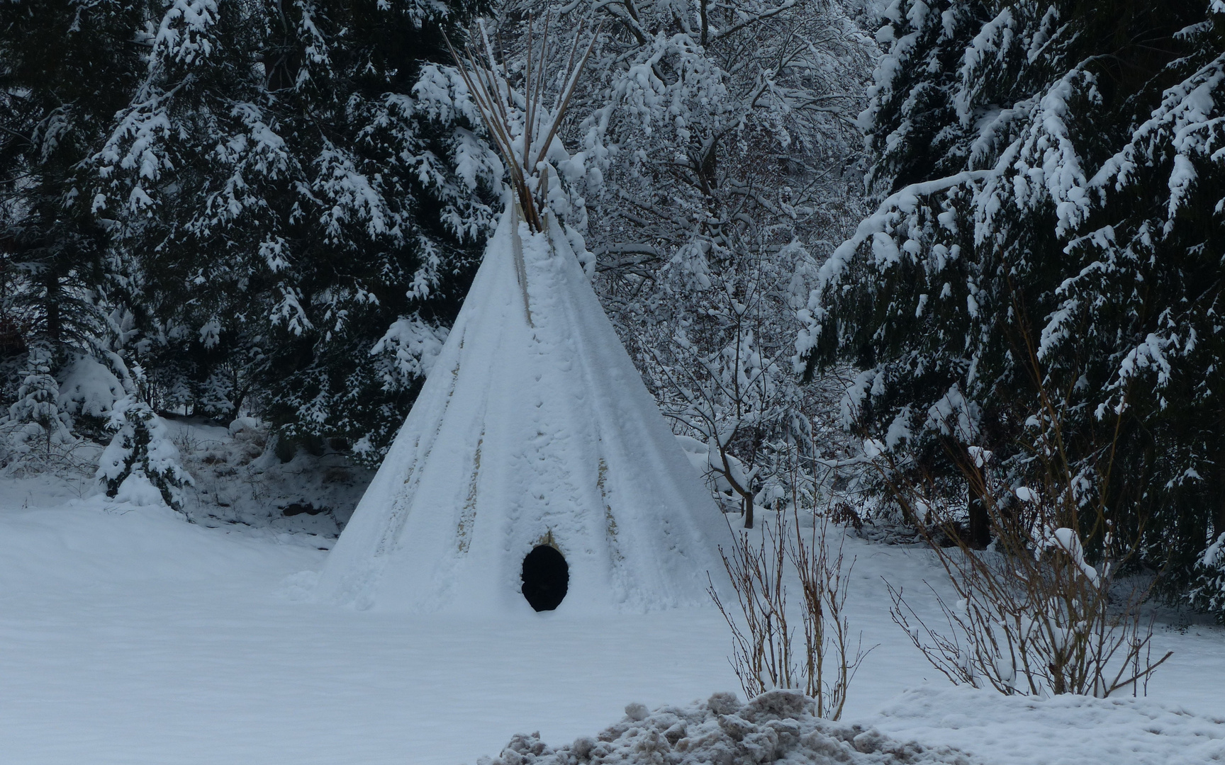 Wigwam im Schnee °°°° Foto & Bild | jahreszeiten, winter, fotos Bilder ...
