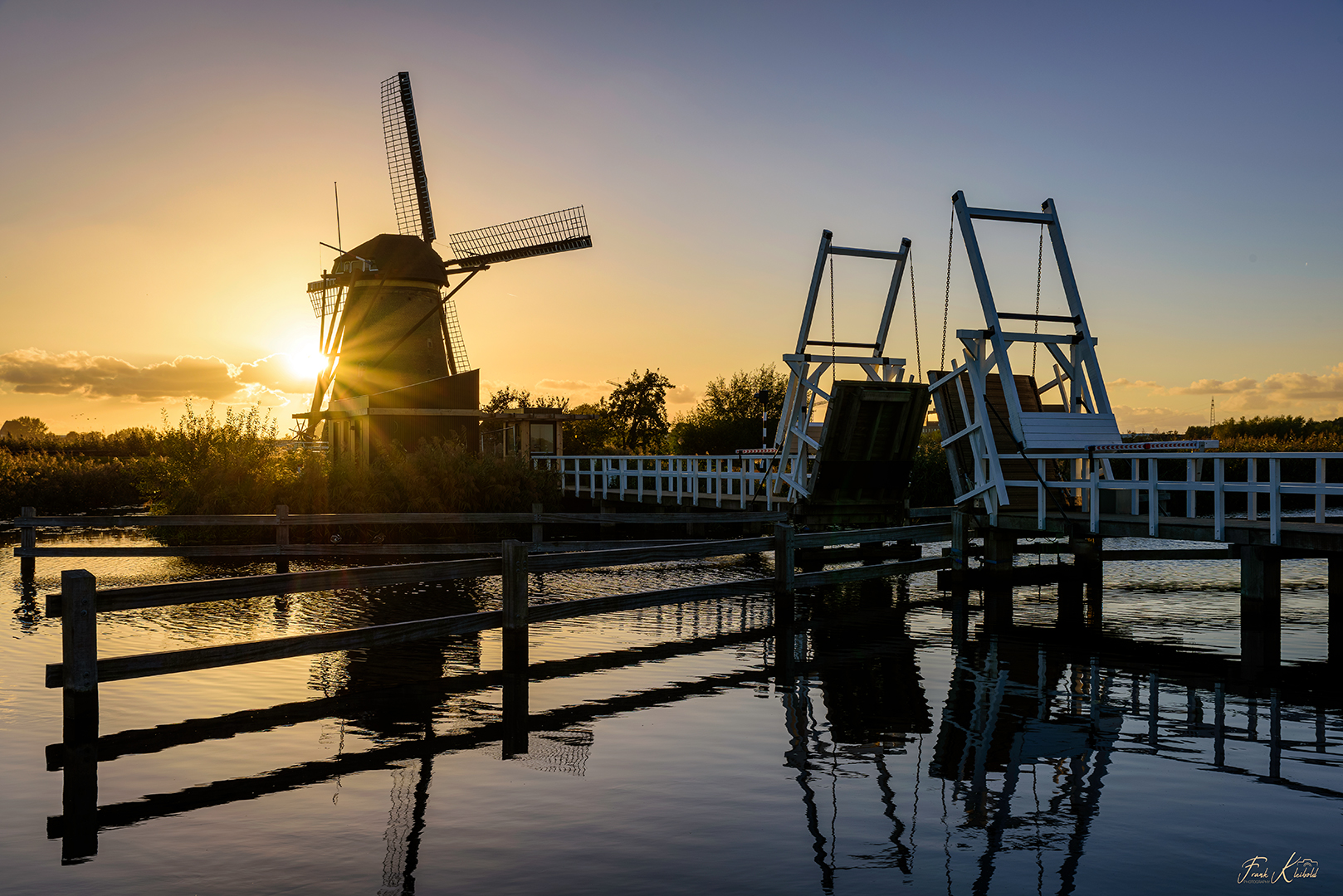 Windmühle Kinderdijk 2022/1 Foto & Bild | world, sonnenuntergang ...