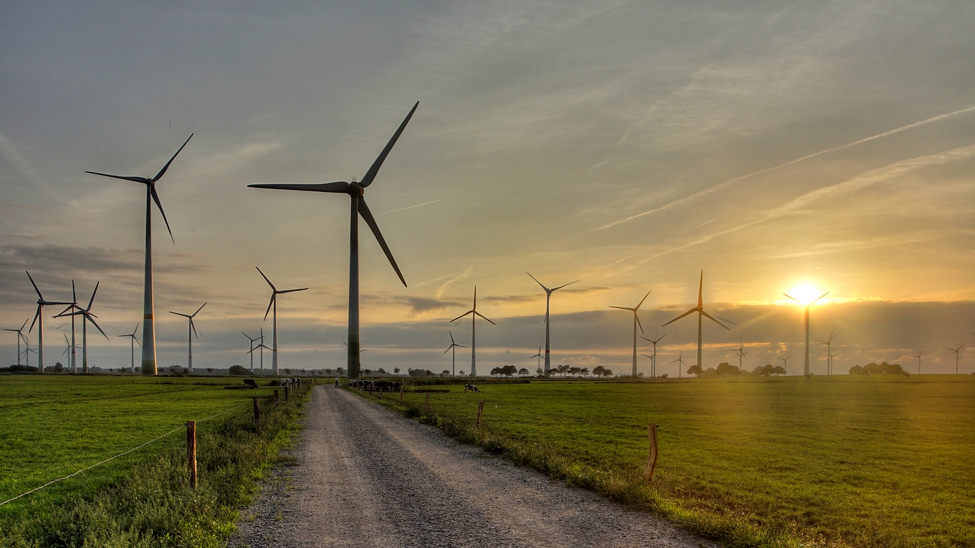 Windpark Dornum Foto & Bild | industrie und technik, energietechnik ...