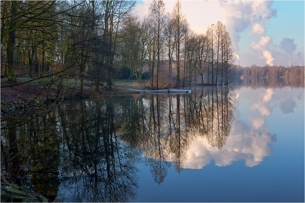Windstille an der Seenplatte Foto & Bild | raum duisburg, spiegelung im wasser, natur Bilder auf ...