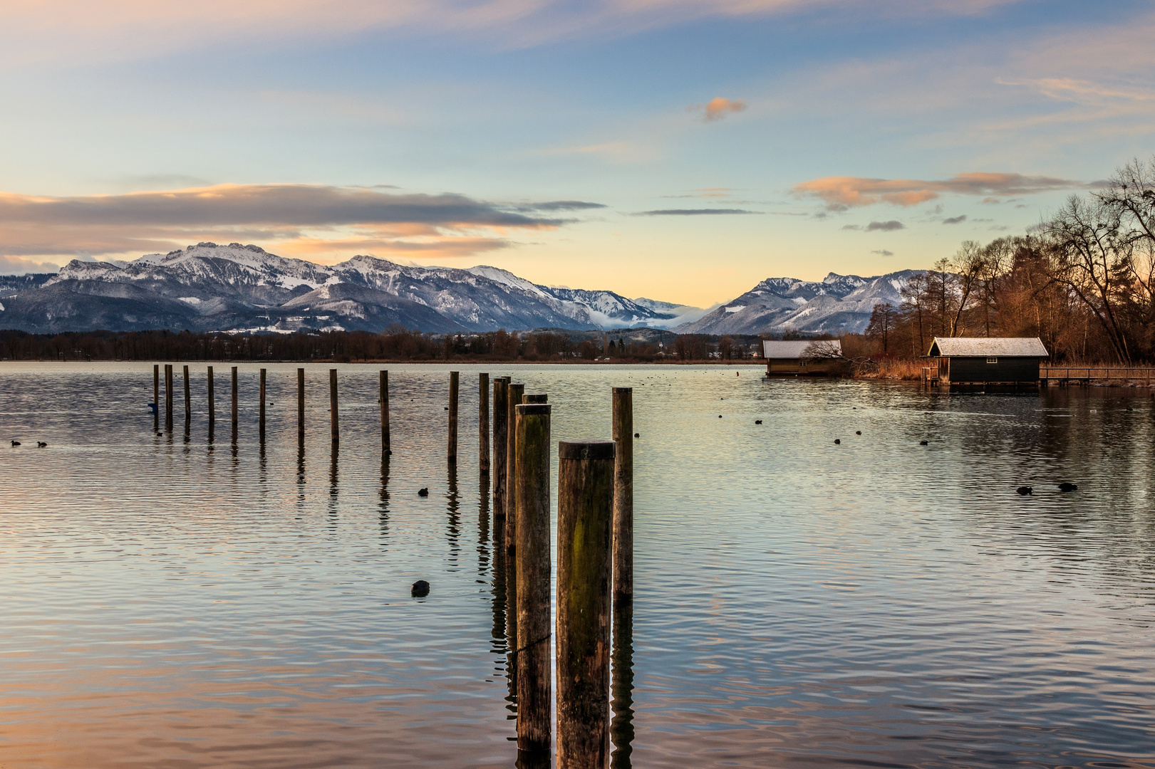 Winter am Chiemsee Foto & Bild | landschaft, chiemsee, sonnenaufgang Bilder auf fotocommunity